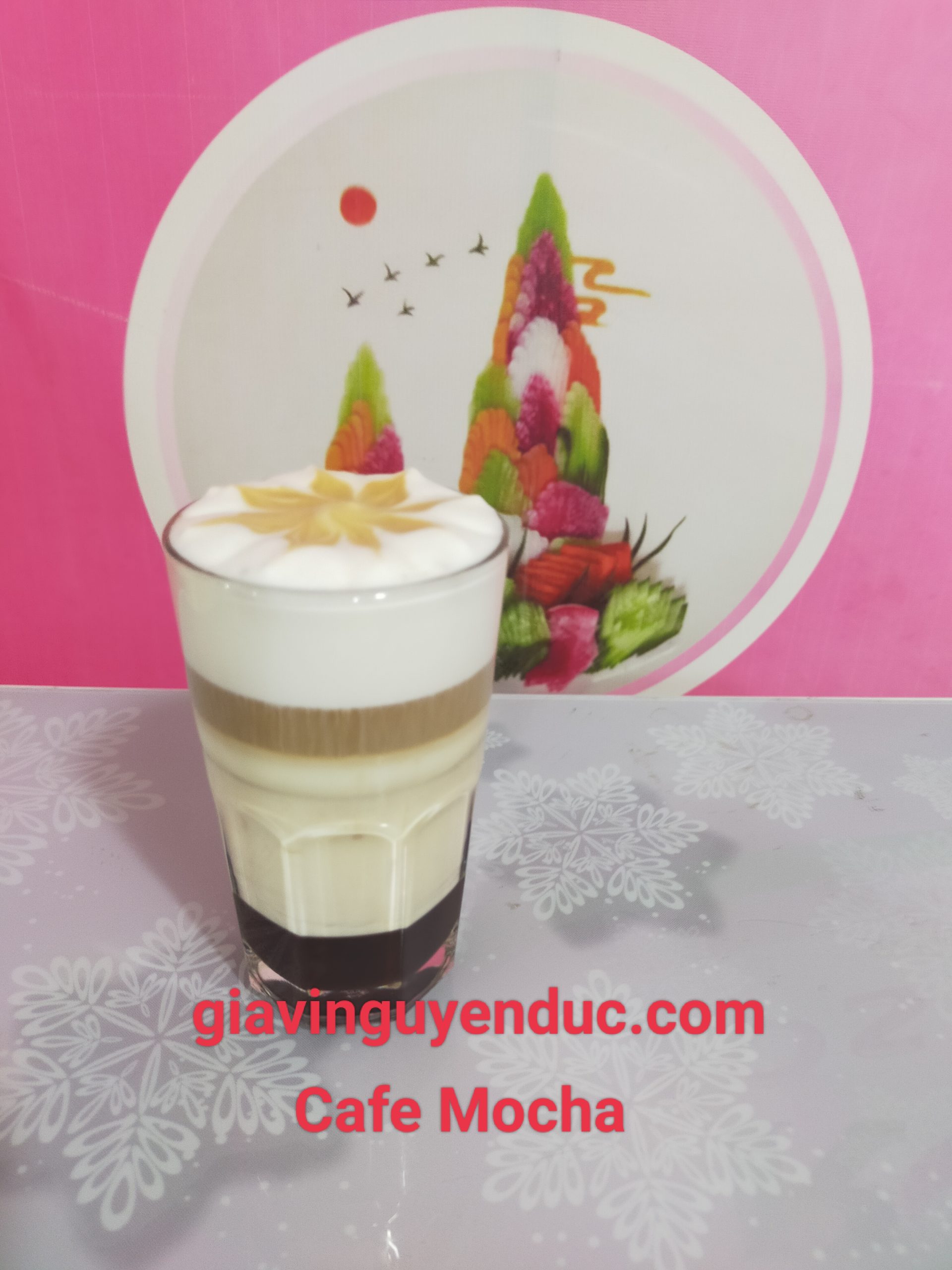 Cách Pha Chế Ice Mocha - Cà phê Mocha: (đọc là mo-ka)